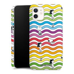 DeinDesign iPhone 12 mini Handy Premium Case Smartphone Handyh&uuml;lle Schutzh&uuml;lle matt Snoopy Muster Peanuts Premium Case