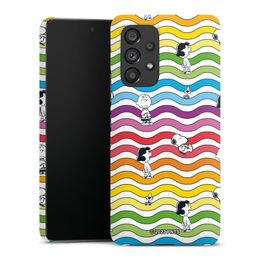 DeinDesign Galaxy A53 5G Handy Premium Case Smartphone Handyh&uuml;lle Schutzh&uuml;lle gl&auml;nzend Muster Peanuts Snoopy Premium Case