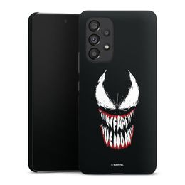 DeinDesign Galaxy A53 5G Handy Premium Case Smartphone Handyh&uuml;lle Schutzh&uuml;lle gl&auml;nzend Official Licensed Product Marvel Venom Premium Case