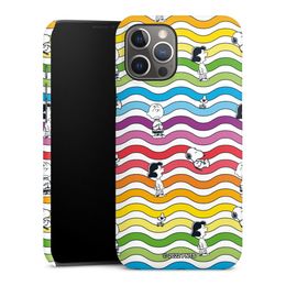 DeinDesign iPhone 12 Pro Max Handy Premium Case Smartphone Handyh&uuml;lle Schutzh&uuml;lle matt Snoopy Muster Peanuts Premium Case