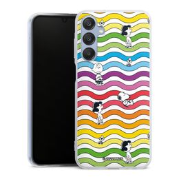 DeinDesign Galaxy A25 5G Handy Silikon H&uuml;lle Case transparent Handyh&uuml;lle Snoopy Muster Peanuts Silikon Case