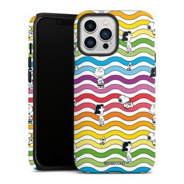 DeinDesign iPhone 13 Pro Max Handy Panzer Handyh&uuml;lle robuste Outdoor H&uuml;lle Schutzh&uuml;lle matt Snoopy Muster Peanuts Tough Case