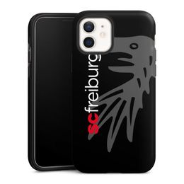 DeinDesign iPhone 12 Handy Panzer Handyh&uuml;lle robuste Outdoor H&uuml;lle Schutzh&uuml;lle matt Logo Sc Freiburg Official Licensed Product Tough Case