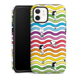 DeinDesign iPhone 12 Handy Panzer Handyh&uuml;lle robuste Outdoor H&uuml;lle Schutzh&uuml;lle matt Snoopy Muster Peanuts Tough Case
