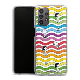 DeinDesign Galaxy A23 5G Handy Silikon H&uuml;lle Case transparent Handyh&uuml;lle Snoopy Muster Peanuts Silikon Case