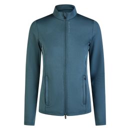 ESKADRON Classic Sports Zip-Shirt blau Damen XL
