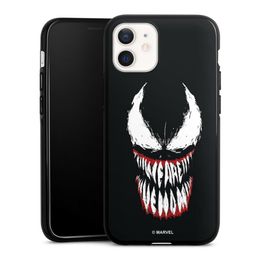 DeinDesign iPhone 12 mini Handy Silikon H&uuml;lle Case schwarz Handyh&uuml;lle Venom Marvel Official Licensed Product