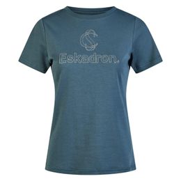 ESKADRON Classic Sports Baumwoll T-Shirt blau Damen XS