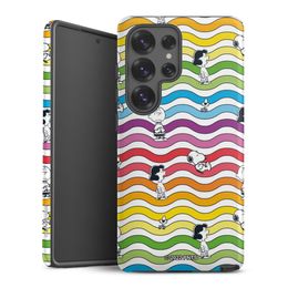 DeinDesign Galaxy S25 Ultra Handy Panzer Handyh&uuml;lle robuste Outdoor H&uuml;lle Schutzh&uuml;lle gl&auml;nzend Snoopy Muster Peanuts Tough Case
