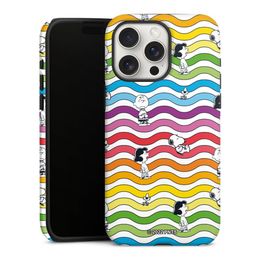 DeinDesign iPhone 15 Pro Max Handy Panzer Handyh&uuml;lle robuste Outdoor H&uuml;lle Schutzh&uuml;lle matt Snoopy Muster Peanuts Tough Case