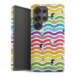 DeinDesign Galaxy S25 Ultra Handy Panzer Handyh&uuml;lle robuste Outdoor H&uuml;lle Schutzh&uuml;lle matt Snoopy Muster Peanuts Tough Case