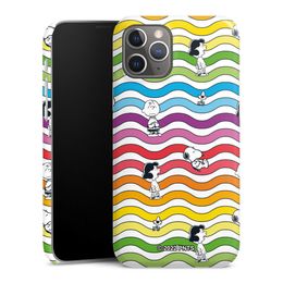 DeinDesign iPhone 12 Pro Handy Premium Case Smartphone Handyh&uuml;lle Schutzh&uuml;lle gl&auml;nzend Snoopy Muster Peanuts Premium Case