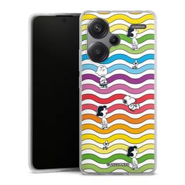 DeinDesign Xiaomi Redmi Note 13 Pro Plus Handy Silikon H&uuml;lle Case transparent Handyh&uuml;lle Snoopy Muster Peanuts Silikon Case