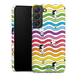 DeinDesign Galaxy S22 Handy Premium Case Smartphone Handyh&uuml;lle Schutzh&uuml;lle matt Snoopy Muster Peanuts Premium Case