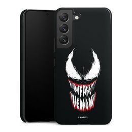 DeinDesign Galaxy S22 Handy Premium Case Smartphone Handyh&uuml;lle Schutzh&uuml;lle gl&auml;nzend Venom Marvel Official Licensed Product Premium Case