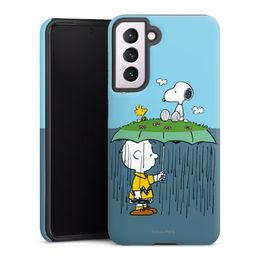 DeinDesign Galaxy S21 5G Handy Panzer Handyh&uuml;lle robuste Outdoor H&uuml;lle Schutzh&uuml;lle matt Peanuts Children Snoopy Tough Case