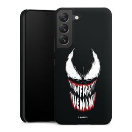 DeinDesign Galaxy S22 Handy Premium Case Smartphone Handyh&uuml;lle Schutzh&uuml;lle matt Venom Marvel Official Licensed Product Premium Case