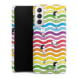 DeinDesign Galaxy S21 5G Handy Premium Case Smartphone Handyh&uuml;lle Schutzh&uuml;lle matt Snoopy Muster Peanuts Premium Case