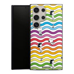 DeinDesign Galaxy S24 Ultra Handy Silikon H&uuml;lle Case schwarz Handyh&uuml;lle Snoopy Muster Peanuts