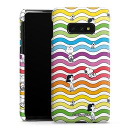 DeinDesign Galaxy S10e Handy Premium Case Smartphone Handyh&uuml;lle Schutzh&uuml;lle matt Snoopy Muster Peanuts Premium Case