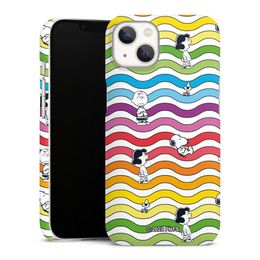 DeinDesign iPhone 13 Handy Premium Case Smartphone Handyh&uuml;lle Schutzh&uuml;lle matt Snoopy Muster Peanuts Premium Case