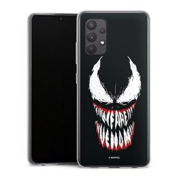 DeinDesign Galaxy A32 4G Handy Silikon H&uuml;lle Case transparent Handyh&uuml;lle Venom Marvel Official Licensed Product Silikon Case