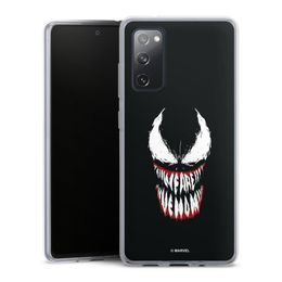 DeinDesign Galaxy S20 FE 5G Handy Silikon H&uuml;lle Case transparent Handyh&uuml;lle Official Licensed Product Marvel Venom Silikon Case