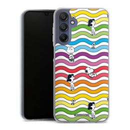 DeinDesign Galaxy A15 5G Handy Silikon H&uuml;lle Case transparent Handyh&uuml;lle Snoopy Muster Peanuts Silikon Case