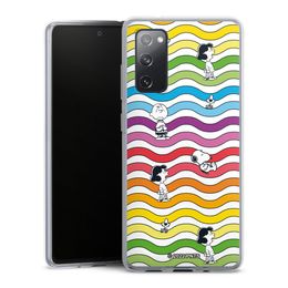 DeinDesign Galaxy S20 FE Handy Silikon H&uuml;lle Case transparent Handyh&uuml;lle Muster Peanuts Snoopy Silikon Case
