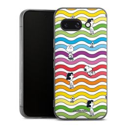 DeinDesign Google Pixel 9a Handy Silikon H&uuml;lle Case transparent Handyh&uuml;lle Snoopy Muster Peanuts Silikon Case