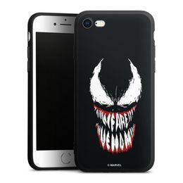 DeinDesign iPhone SE (2020) Handy Premium Silikon H&uuml;lle Handyh&uuml;lle schwarz Case Official Licensed Product Marvel Venom Silikon Premium Case