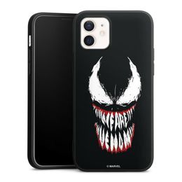DeinDesign iPhone 12 Handy Premium Silikon H&uuml;lle Handyh&uuml;lle schwarz Case Venom Marvel Official Licensed Product Silikon Premium Case