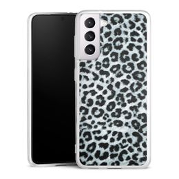 DeinDesign Galaxy S21 5G Handy Silikon H&uuml;lle Case transparent Handyh&uuml;lle Leo Print Fur Animal Look Silikon Case