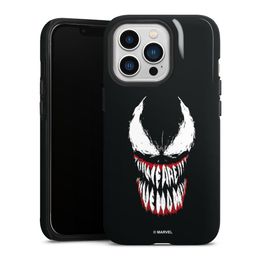 DeinDesign iPhone 13 Pro Handy Panzer Handyh&uuml;lle robuste Outdoor H&uuml;lle Schutzh&uuml;lle gl&auml;nzend Venom Marvel Official Licensed Product Tough Case