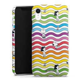 DeinDesign iPhone Xr Handy Premium Case Smartphone Handyh&uuml;lle Schutzh&uuml;lle matt Snoopy Muster Peanuts Premium Case