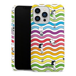 DeinDesign iPhone 13 Pro Handy Premium Case Smartphone Handyh&uuml;lle Schutzh&uuml;lle gl&auml;nzend Snoopy Muster Peanuts Premium Case