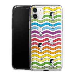DeinDesign iPhone 11 Handy Slim Case Silikon Handyh&uuml;lle transparent H&uuml;lle extra d&uuml;nn Snoopy Peanuts Muster Silikon Slim Case