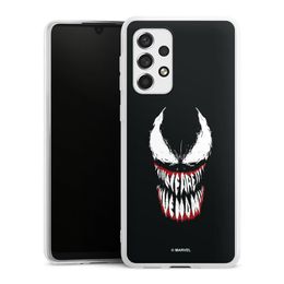 DeinDesign Galaxy A33 5G Handy Silikon H&uuml;lle Case transparent Handyh&uuml;lle Official Licensed Product Marvel Venom Silikon Case