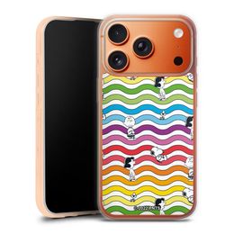 DeinDesign iPhone 17 Pro Max Handy Silikon H&uuml;lle Case transparent Handyh&uuml;lle Snoopy Muster Peanuts Silikon Case