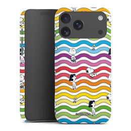 DeinDesign iPhone 17 Pro Max Handy Premium Case Smartphone Handyh&uuml;lle Schutzh&uuml;lle matt Snoopy Muster Peanuts Premium Case