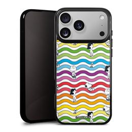 DeinDesign iPhone 17 Pro Max Handy Silikon H&uuml;lle Case schwarz Handyh&uuml;lle Snoopy Muster Peanuts