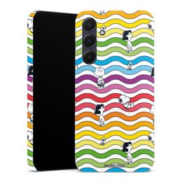 DeinDesign Galaxy A55 5G Handy Premium Case Smartphone Handyh&uuml;lle Schutzh&uuml;lle matt Snoopy Muster Peanuts Premium Case