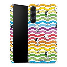 DeinDesign Galaxy A55 5G Handy Premium Case Smartphone Handyh&uuml;lle Schutzh&uuml;lle gl&auml;nzend Snoopy Muster Peanuts Premium Case