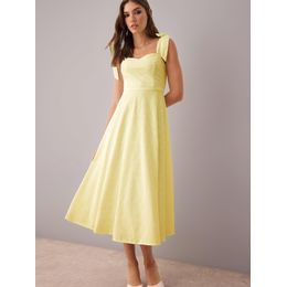 Trendyol Kleid Damen Gr&ouml;&szlig;e 40 hellgelb Sommerkleid