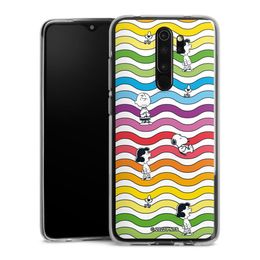 DeinDesign Xiaomi Redmi Note 8 Pro Handy Silikon H&uuml;lle Case transparent Handyh&uuml;lle Snoopy Muster Peanuts Silikon Case
