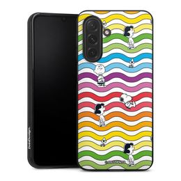 DeinDesign Galaxy A26 Handy Silikon H&uuml;lle Case schwarz Handyh&uuml;lle Snoopy Muster Peanuts