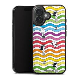 DeinDesign iPhone 17 Handy Silikon H&uuml;lle Case schwarz Handyh&uuml;lle Snoopy Muster Peanuts