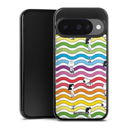 DeinDesign Google Pixel 10 Pro Handy Silikon H&uuml;lle Case schwarz Handyh&uuml;lle Snoopy Muster Peanuts