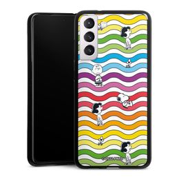 DeinDesign Galaxy S21 FE 5G Handy Silikon H&uuml;lle Case schwarz Handyh&uuml;lle Snoopy Muster Peanuts