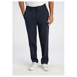 Stoffhose LINDBERGH "Stoffhose Relaxed Fit", Herren, Gr. XS, blau (navy mix), Obermaterial: 75% Polyester, 22% Viskose, 3% Elasthan, meliert, relaxed fit, Hosen Stoffhose